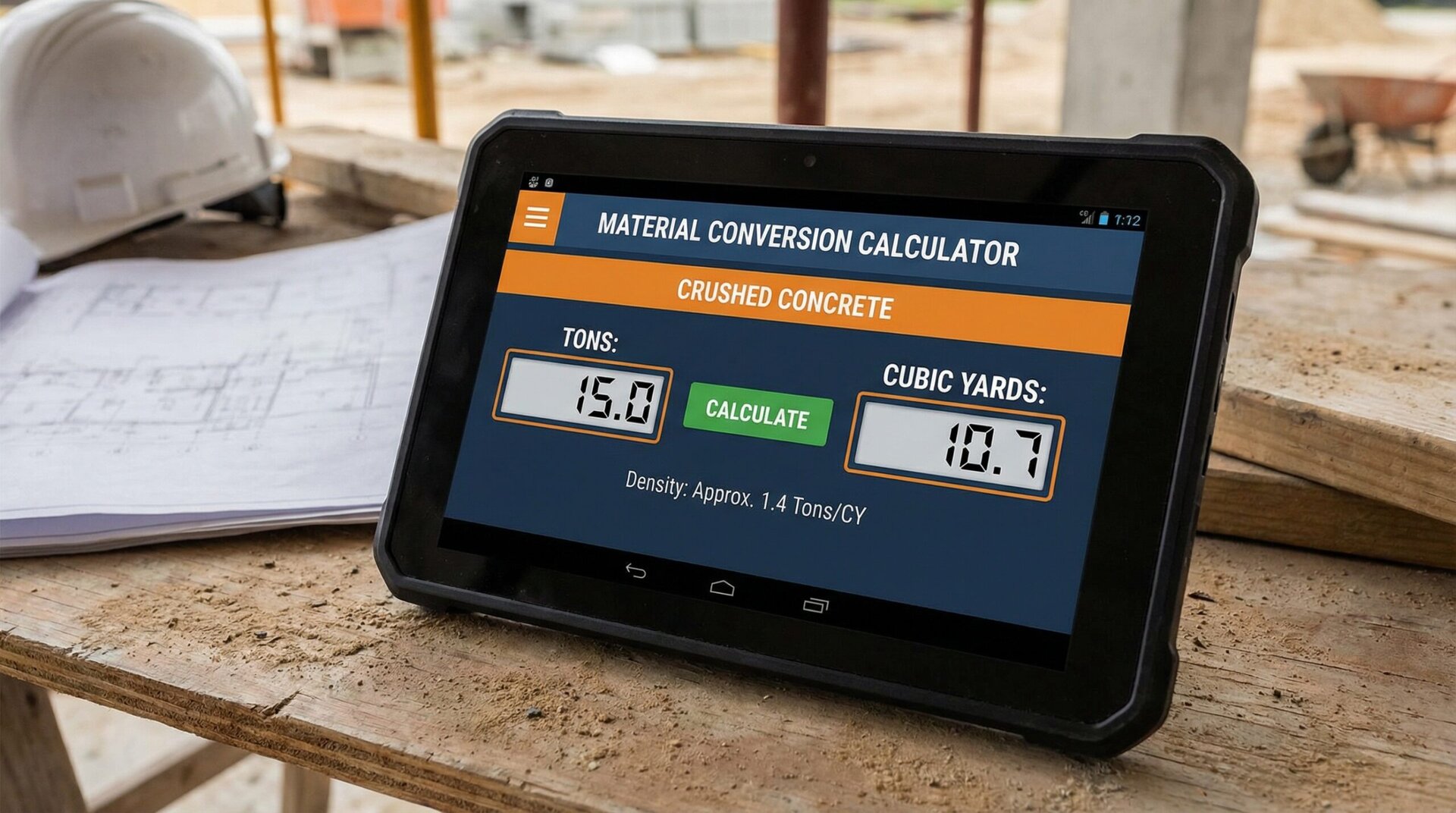 Crushed Concrete Calculator: Convert Tons to Cubic Yards - Hello Gravel