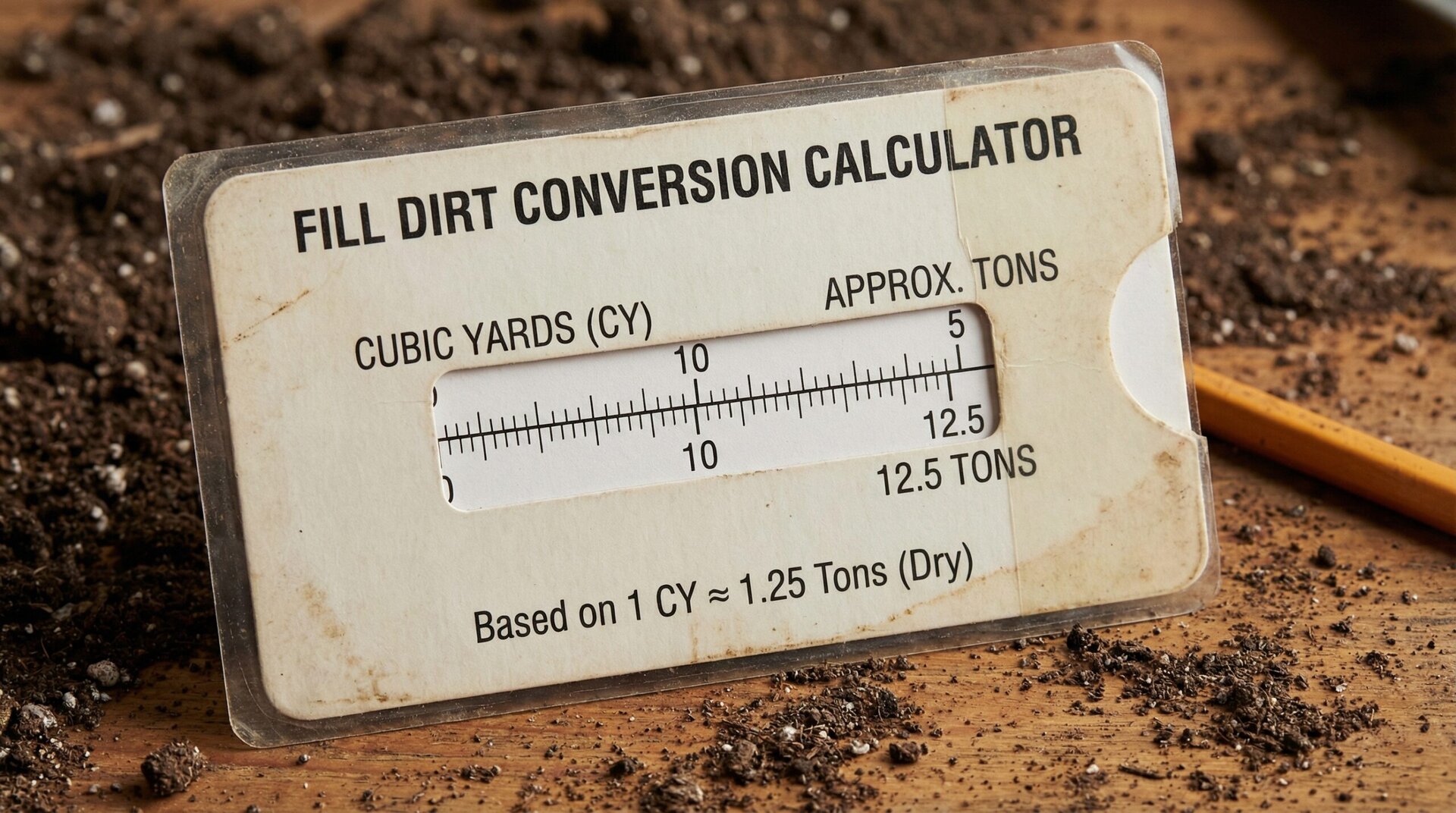 How to Convert Fill Dirt from Cubic Yards to Tons - Hello Gravel